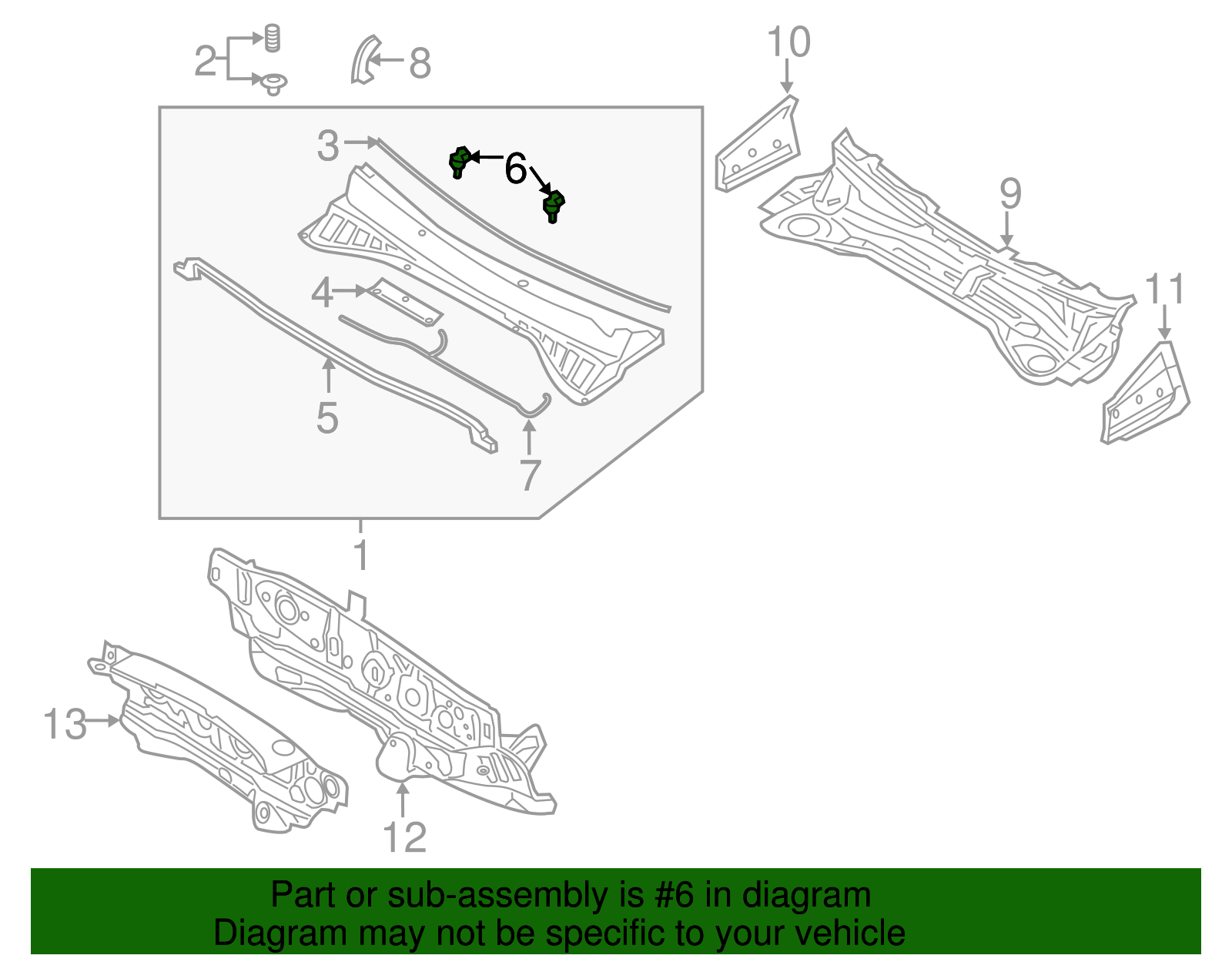 2009-2021 Kia Washer Nozzle 98630-3J000 | OEM Parts Online