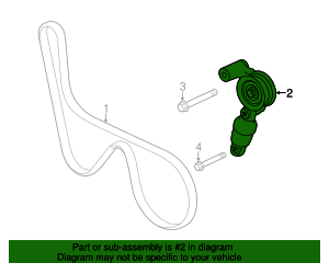 2014-2019 Chevrolet Corvette Belt Tensioner 12686272 GM | GMPartsDirect.com