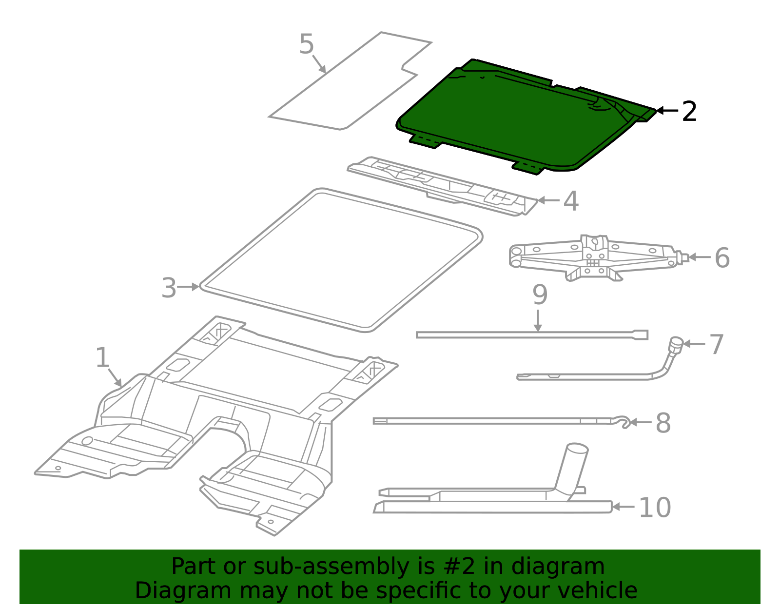 2018-2025 Jeep Wrangler Cargo Cover 6BP07TX7AF | Mopar Parts Canada