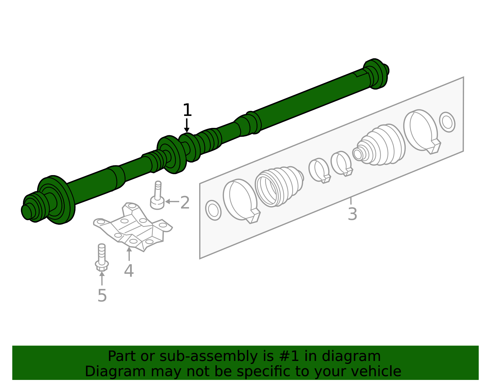 2011-2017 Volkswagen Touareg Drive Shaft 7P0-521-102-T | vwpartscenter