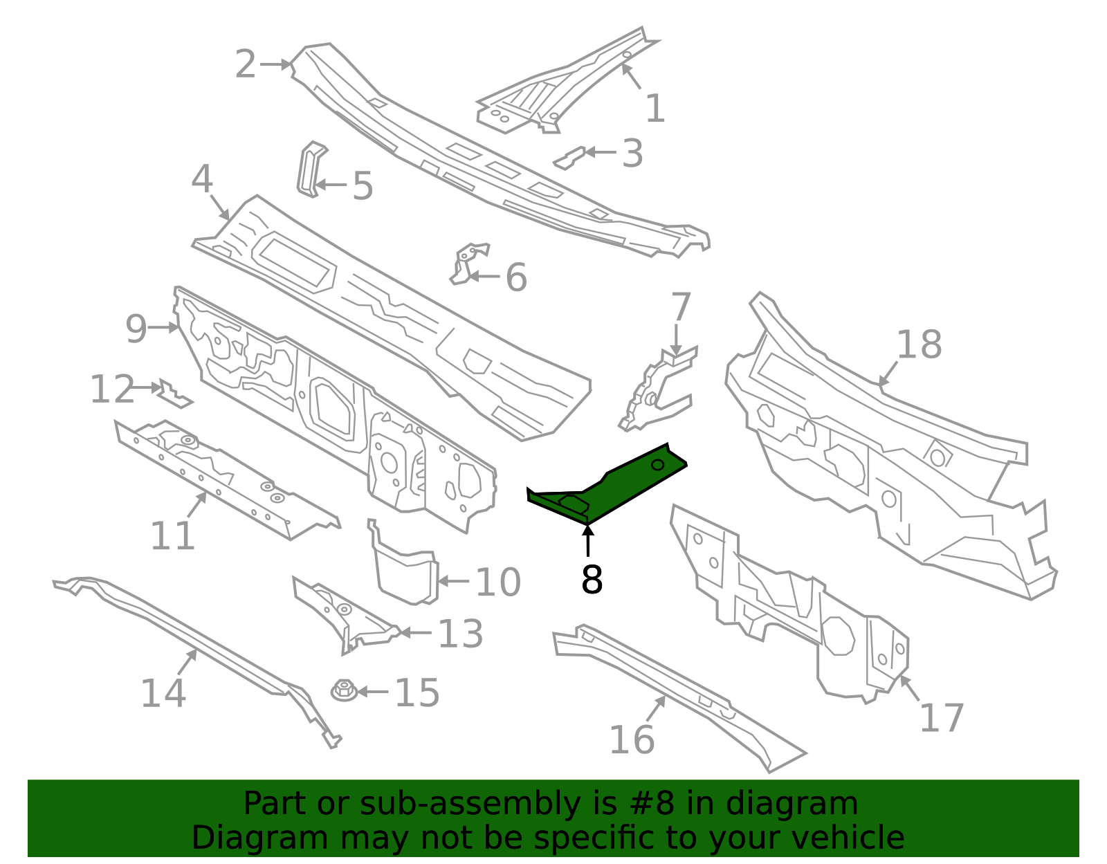5WA-804-912-A - High-Quality Pillar Reinforced for 2019-2025 Volkswagen ...