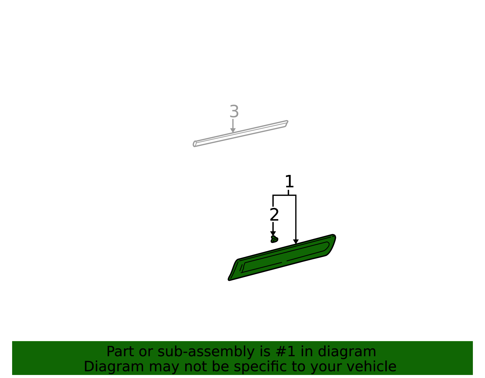 EF91-51-RC0A-44 - Body Side Molding 2005-2006 Mazda Tribute ...