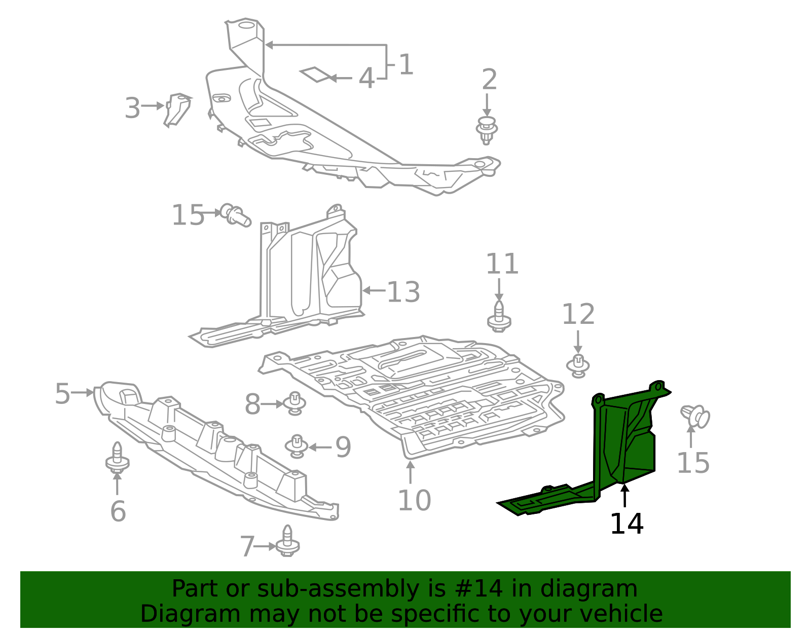 2018-2022 Toyota C-HR Side Shield 51444-F4010 | MotorMotor