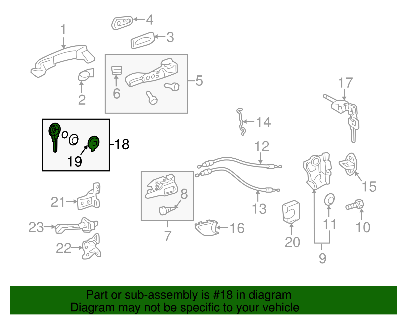2007-2014 Scion Keyless Entry Transmitter 89070-21120 | Toyota Parts Center