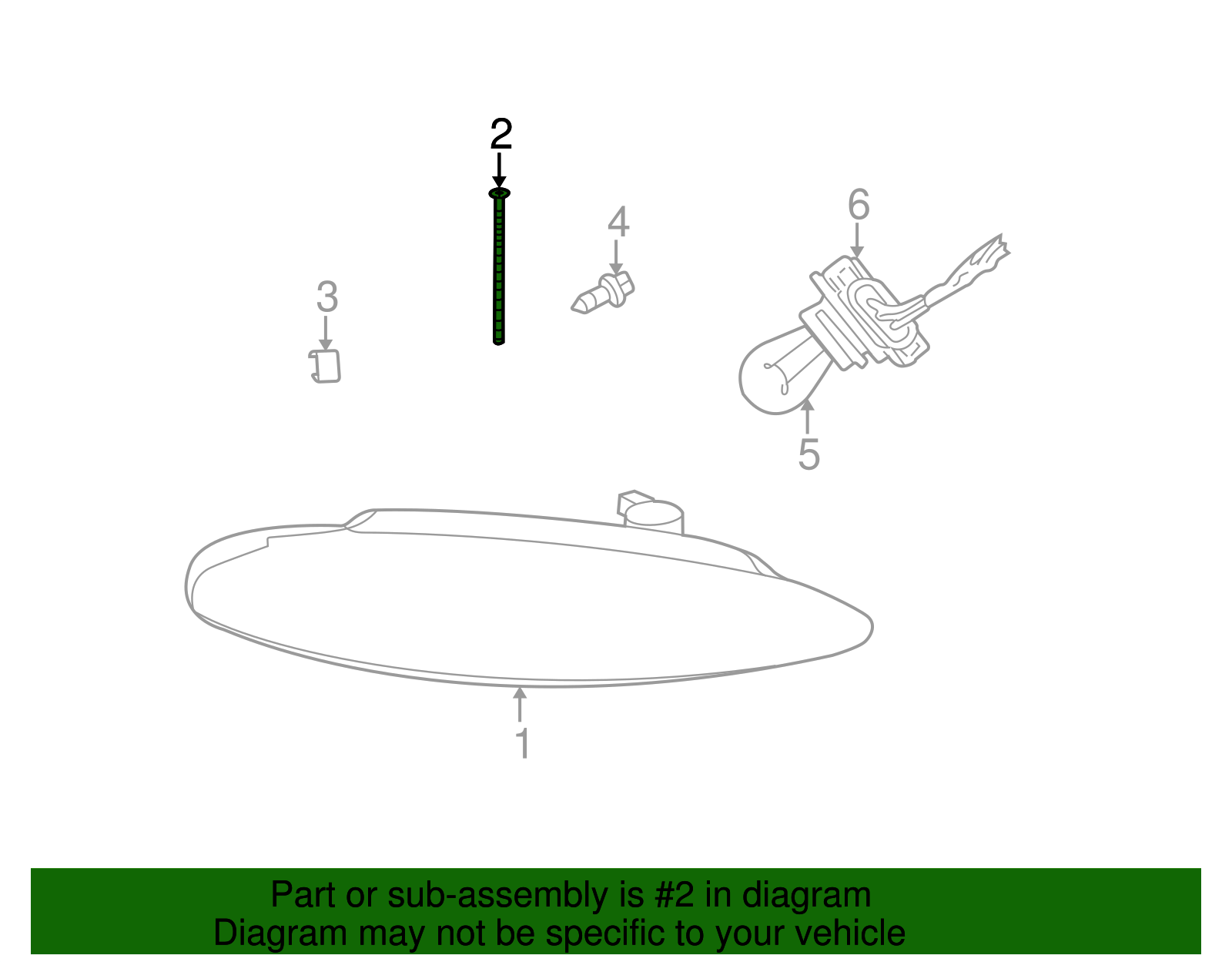 1998-2004 Mopar Headlamp Assembly Screw 06506566AA | Mopar Parts Canada