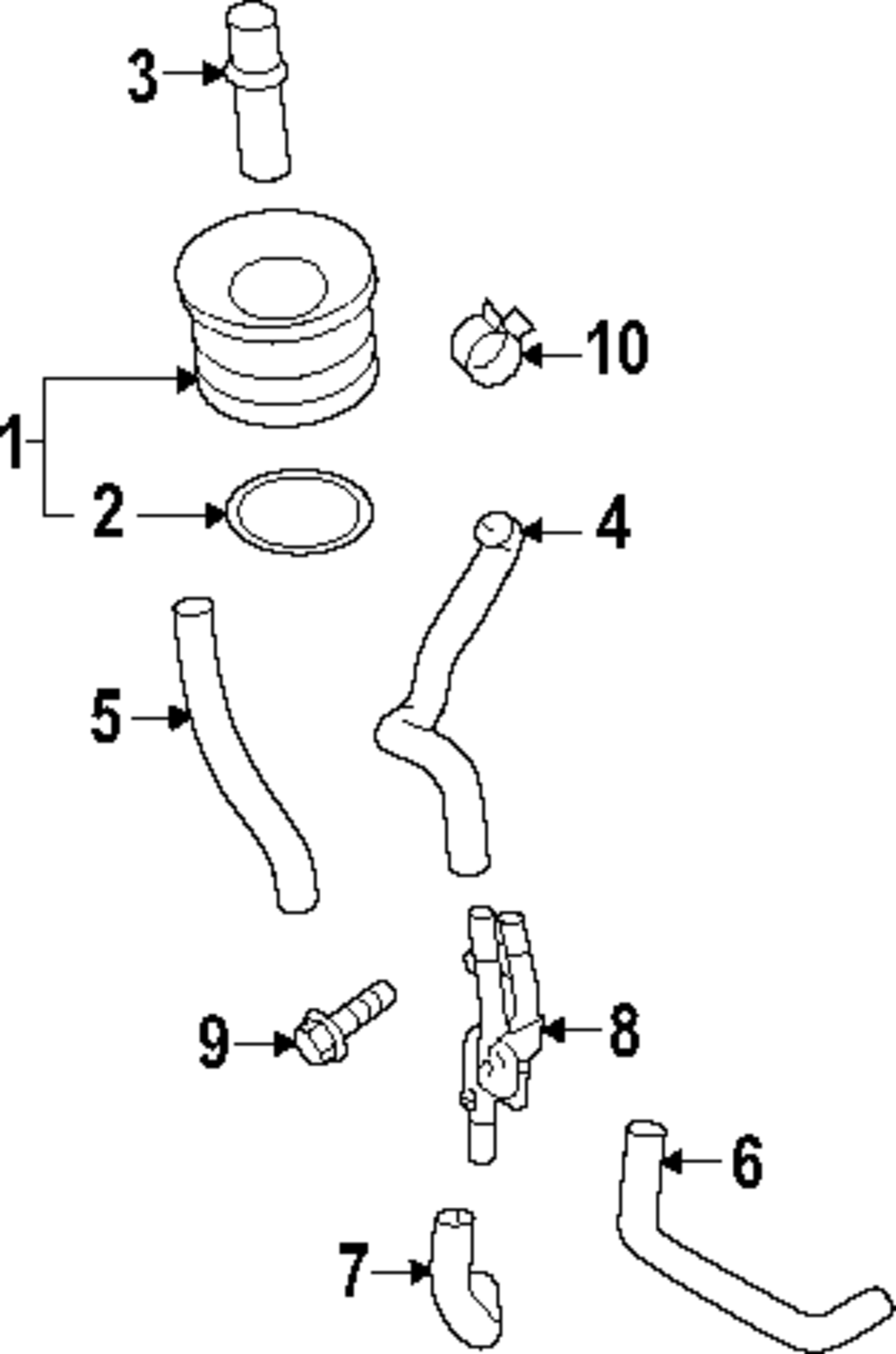 2023-2024 Subaru BRZ Coolant Hose 99083AA891 | Subaru Parts Store
