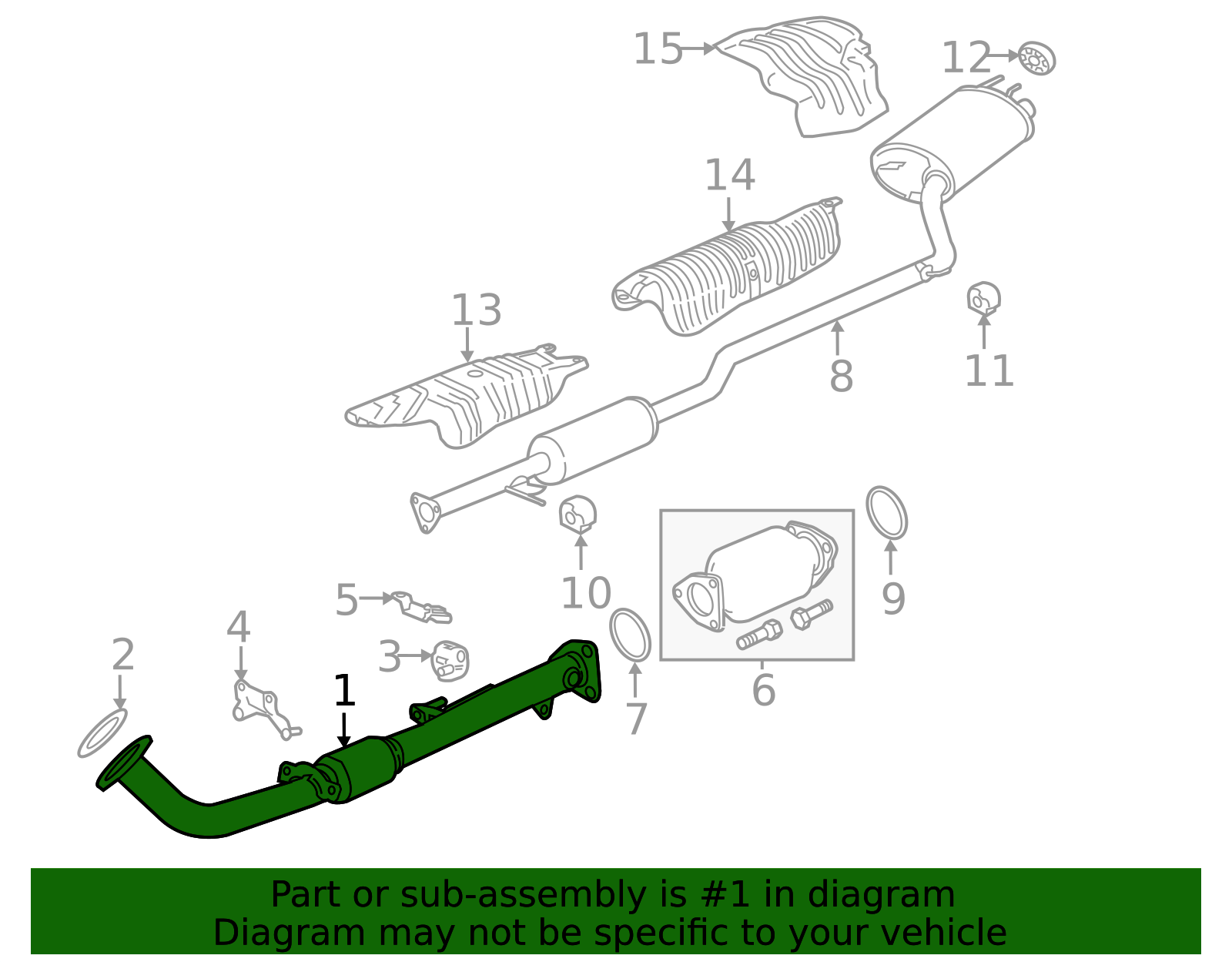 Catalytic Converter 18150-5A3-L51 | OEM Parts Online