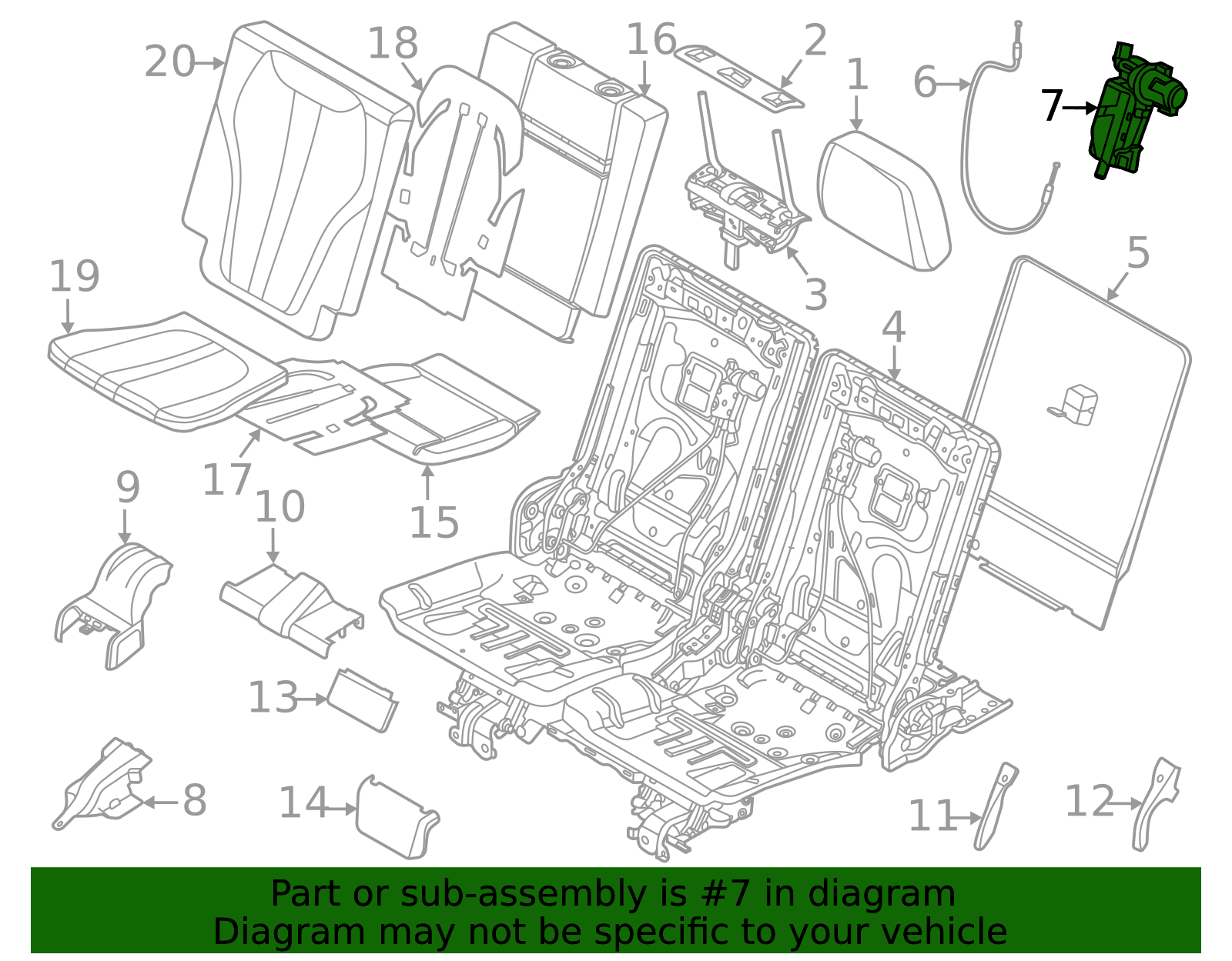 52209473696 - 2019-2025 BMW X7 Latch (52-20-9-473-696) | BMW of South ...