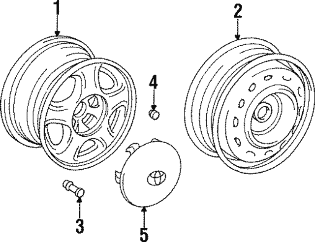 Toyota Wheel Center Caps For Sale | OEM Genuine Toyota Parts