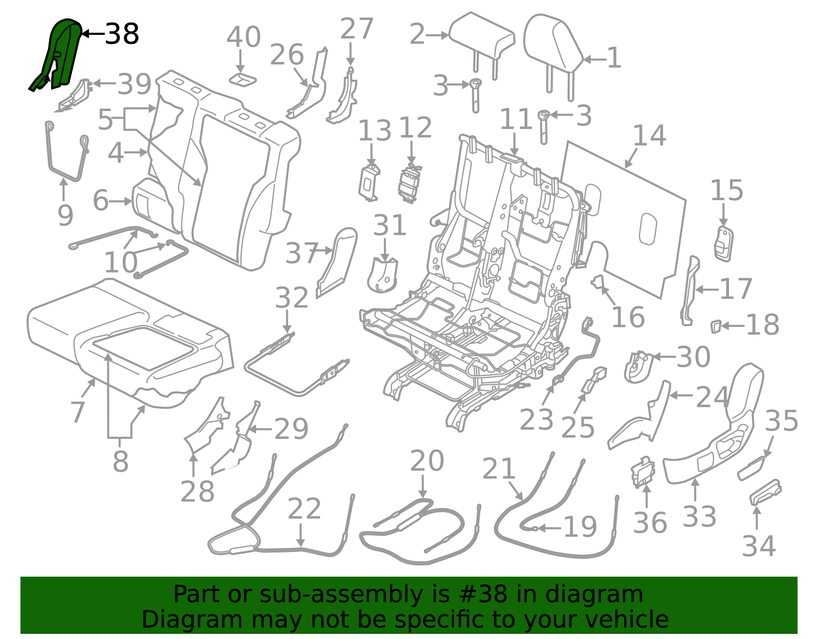2019-2025 Subaru Ascent Inner Finish Panel 64315XC19AVH | Subaru Parts Guys
