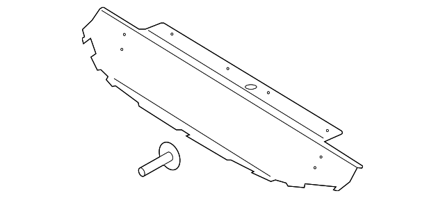 2022-2024 Ford | Lower Deflector | NL1Z-8327-A | Walls' Ford Parts