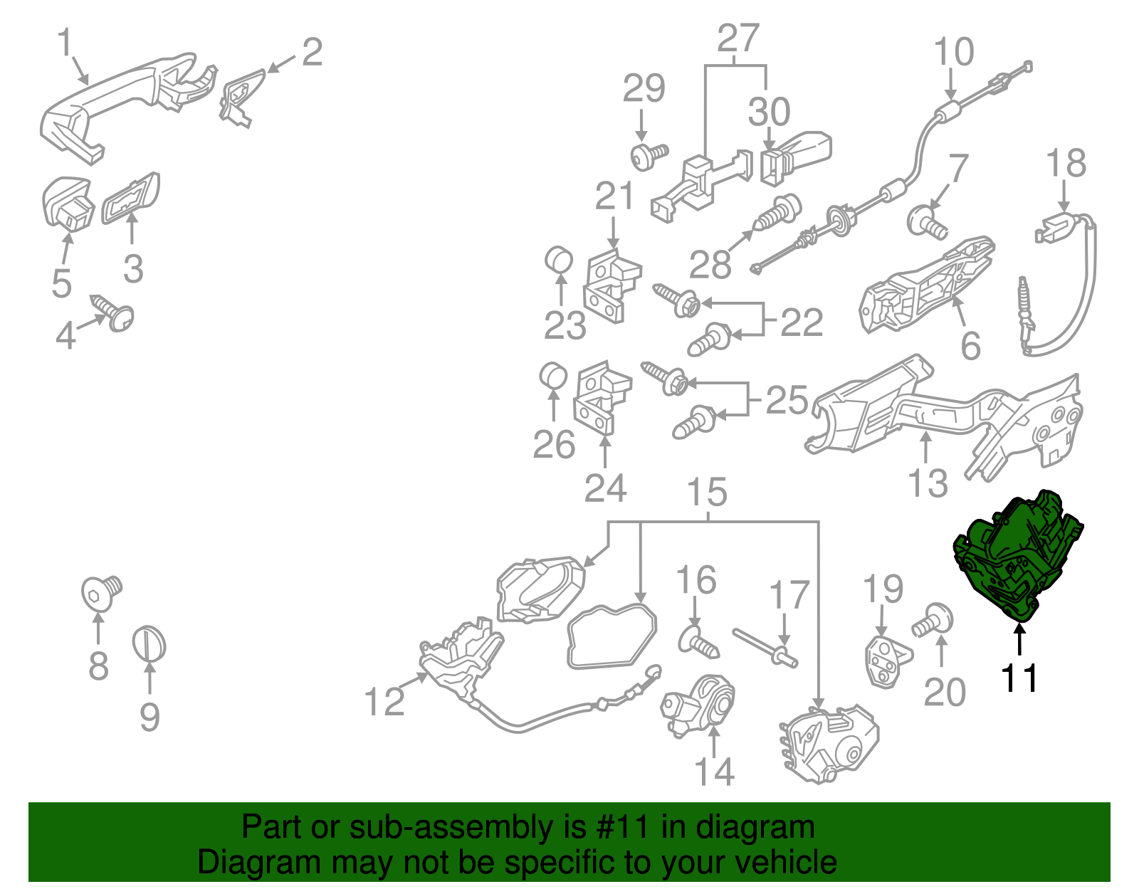 2010-2018 Porsche Door Lock Actuator Motor 9A7-839-116-01 | Gaudin ...