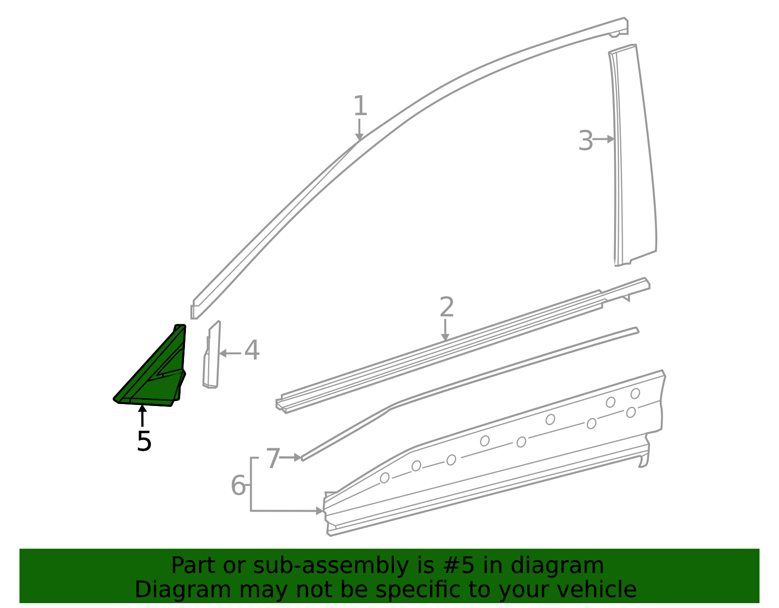 60118-42050 - Door Trim Molding Toyota San Diego Parts