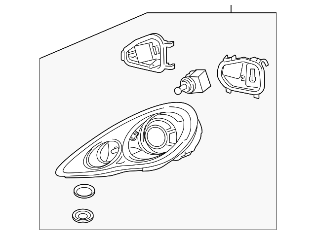 2010-2013 Porsche Panamera Headlamp Assembly 970-631-170-27 ...