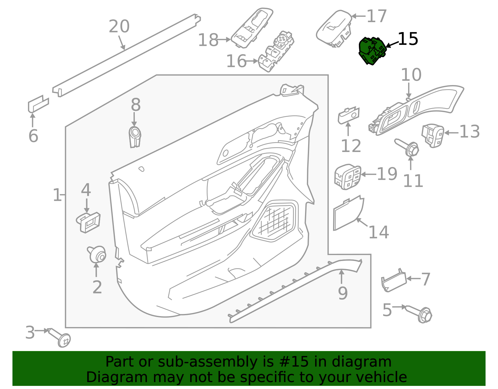 GB5Z-14529-BB - 2016-2019 Ford - Window Switch | My Ford Parts