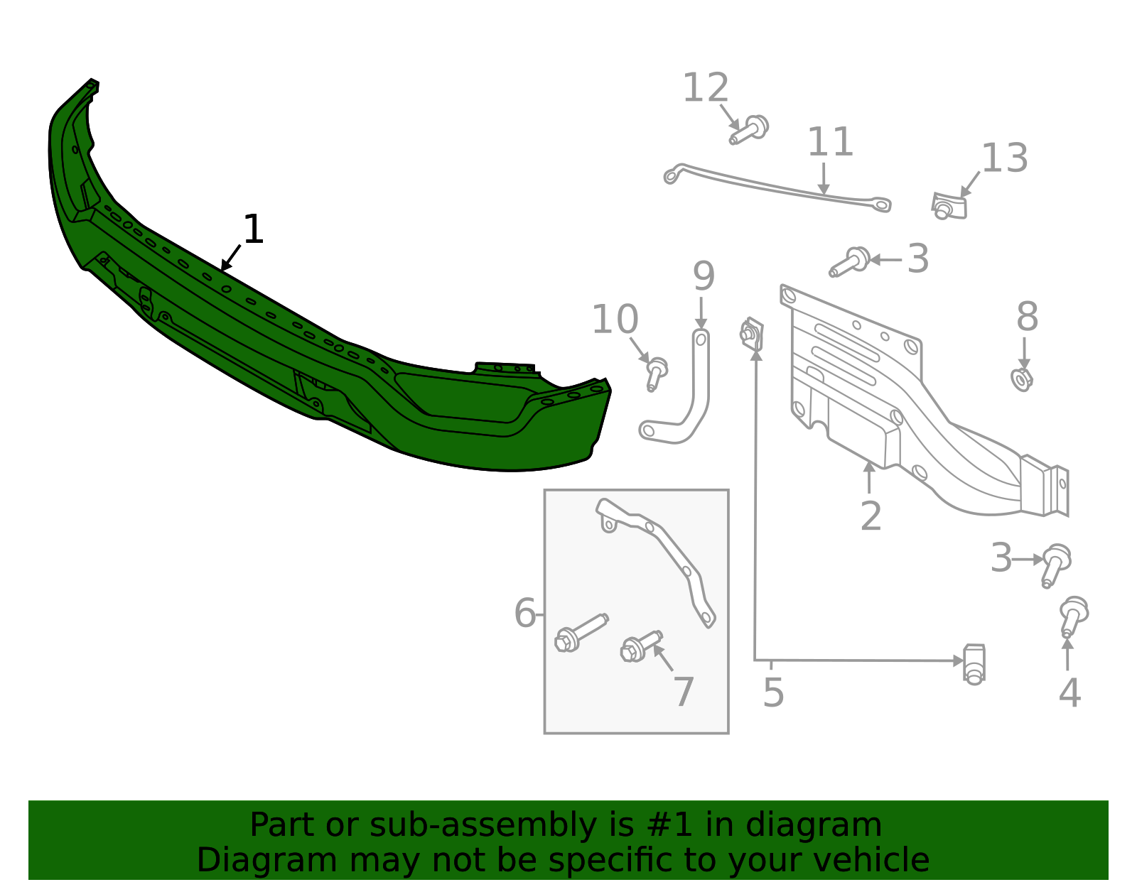 Genuine OEM Ford Part - Bumper ML3Z-17757-BPTM | Genuine OEM Ford Parts ...