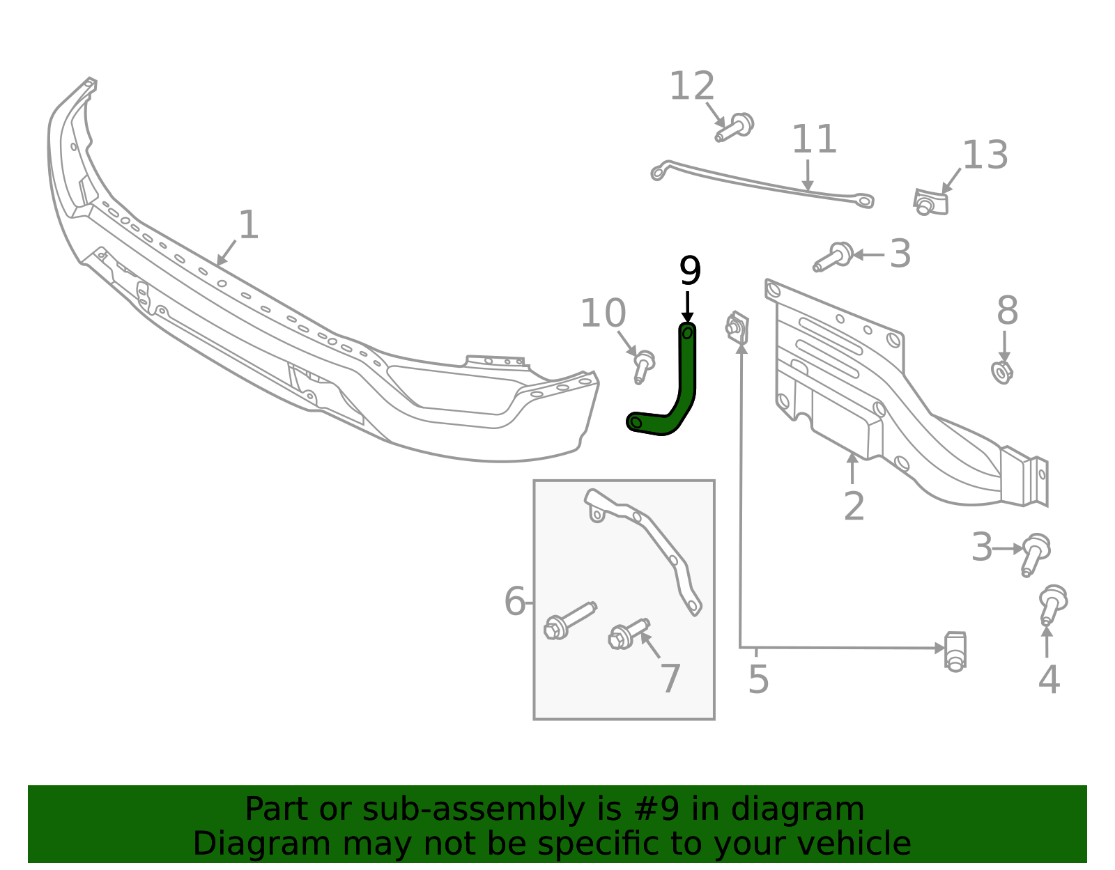 2021-2025 Ford F-150 Bumper Face Bar Bracket ML3Z-17754-A | OEM Parts ...