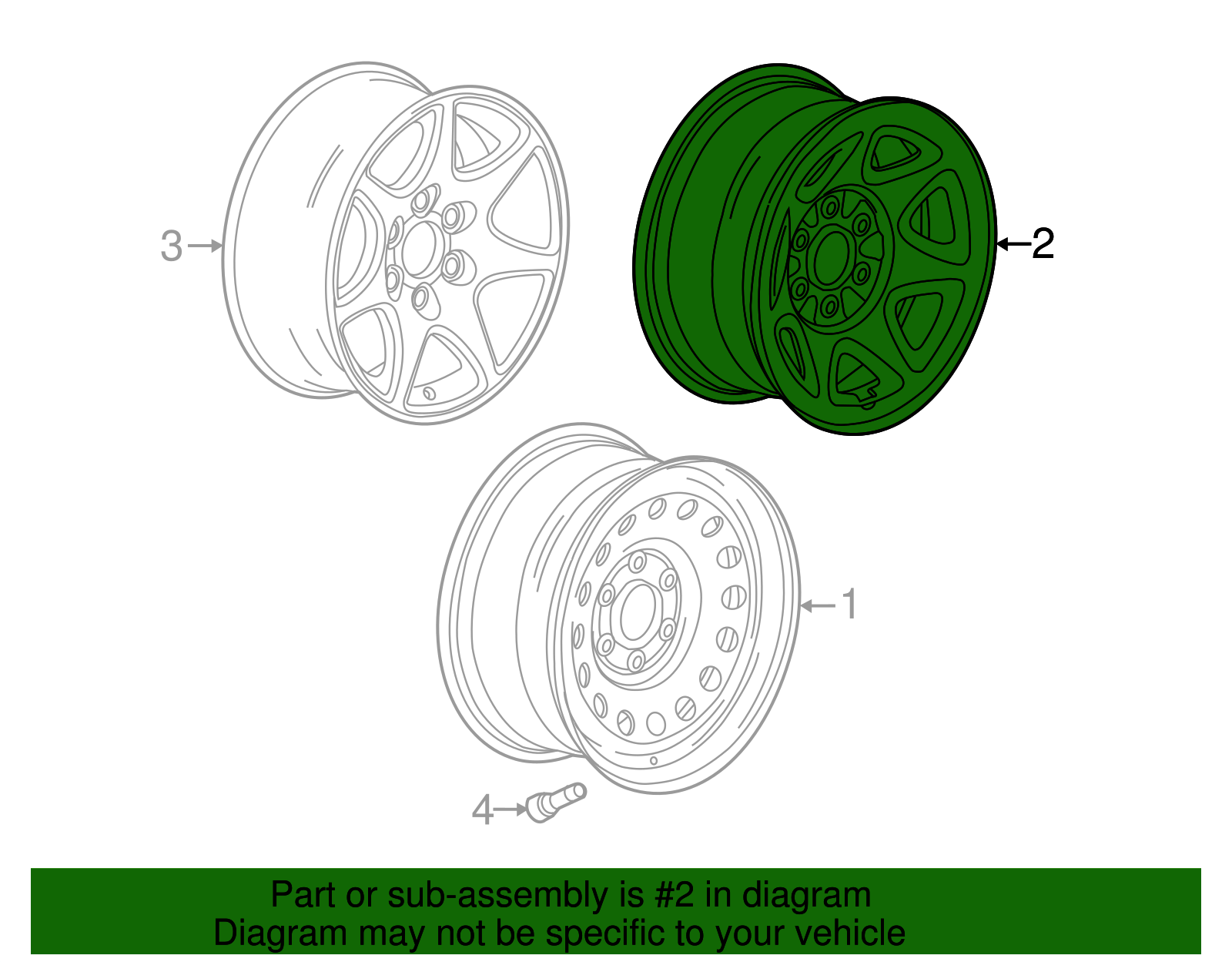 2014-2020 GM 17X8-Inch Steel Wheel 20942019 GM | GMPartsDirect.com