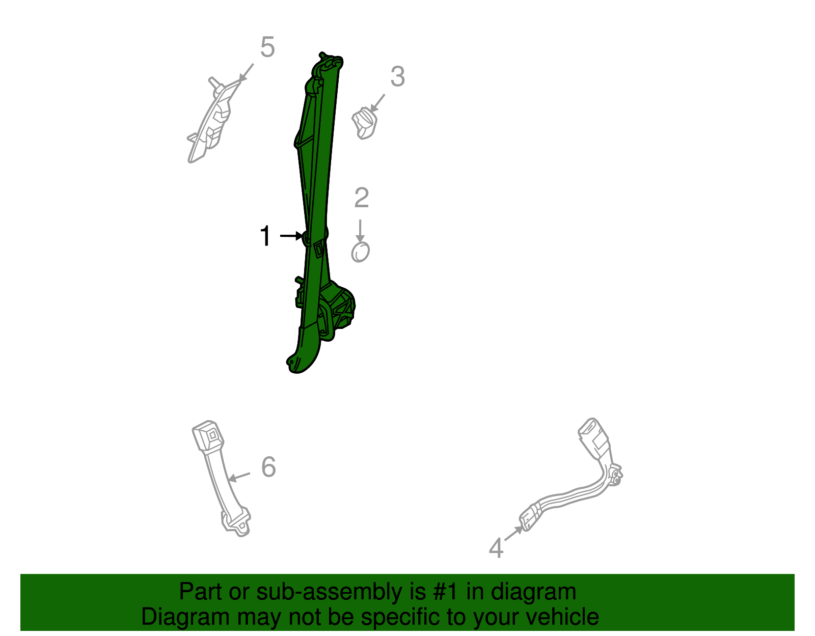 Lap & Shoulder Belt BL3Z-18611B09-AB Ford bl3z18611b09ab | Fairway Ford ...