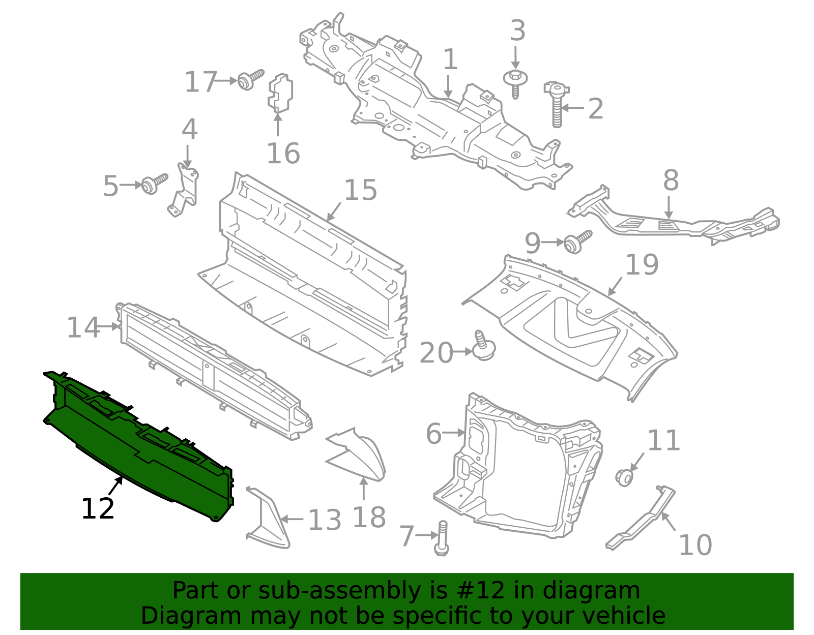 2019-2024 Porsche Macan Front Duct 95B-121-710-J-OK1 | Sunset Porsche Parts