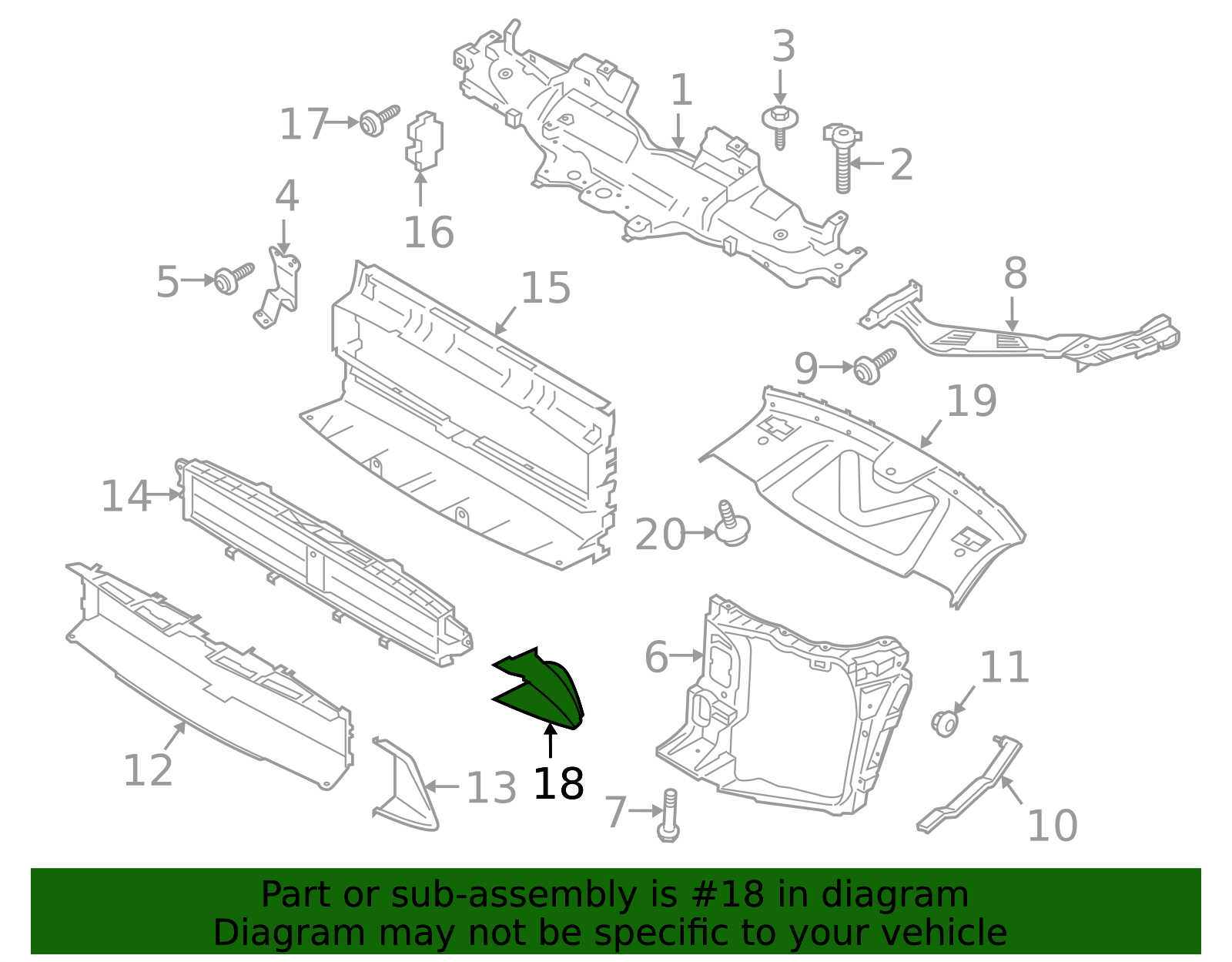 2019-2025 Porsche Macan Air Duct 95B-121-700-F-1E0 | OEM Parts Online