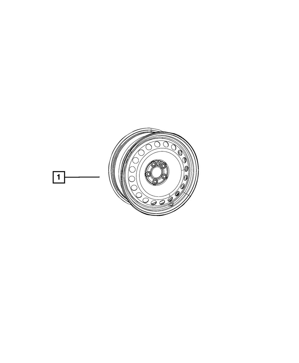 68464948AA - Wheel 2015-2022 Ram ProMaster City | The Official Mopar eStore