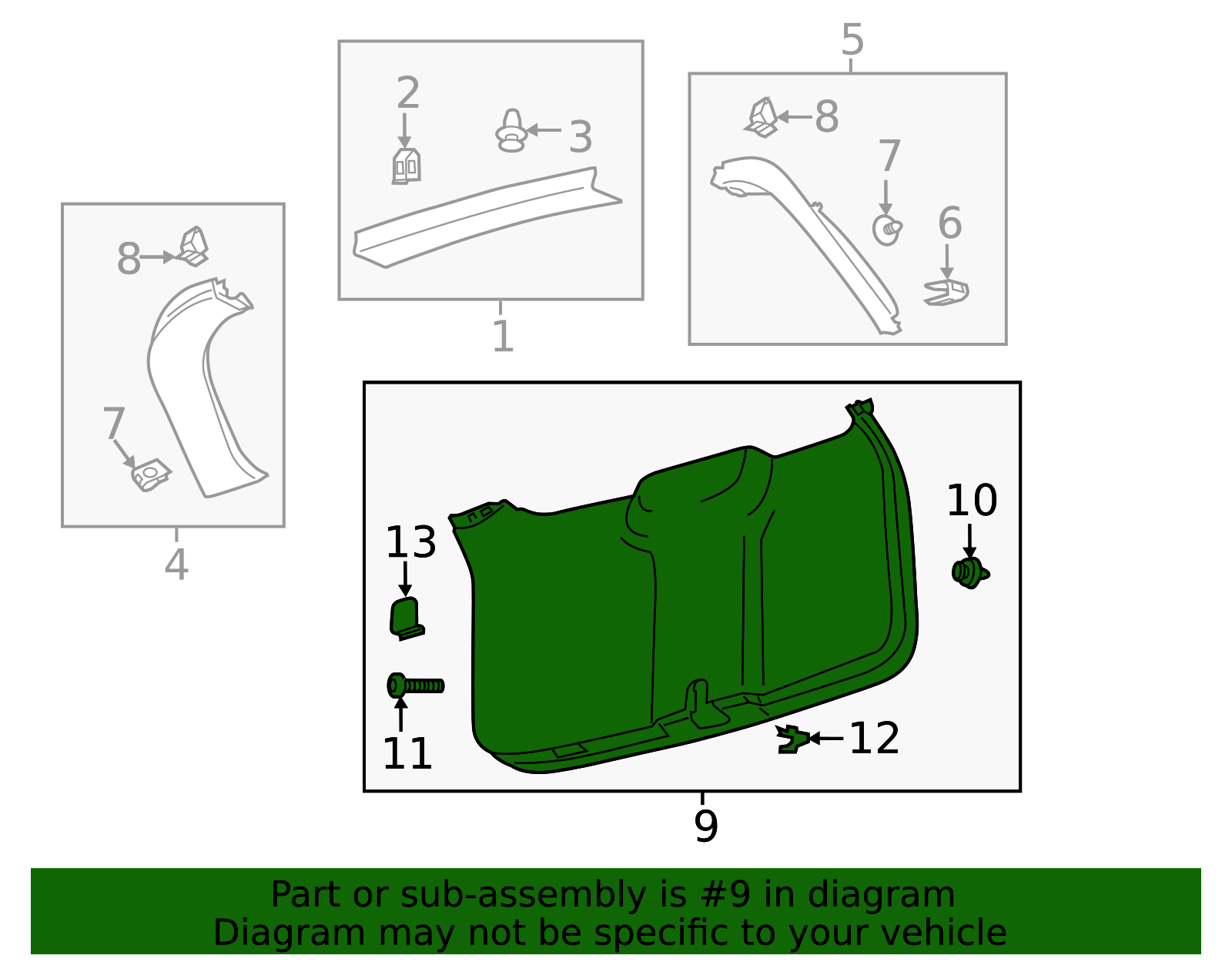 2020-2024 Ford Lower Trim Panel LB5Z-7842906-AA | QuirkParts