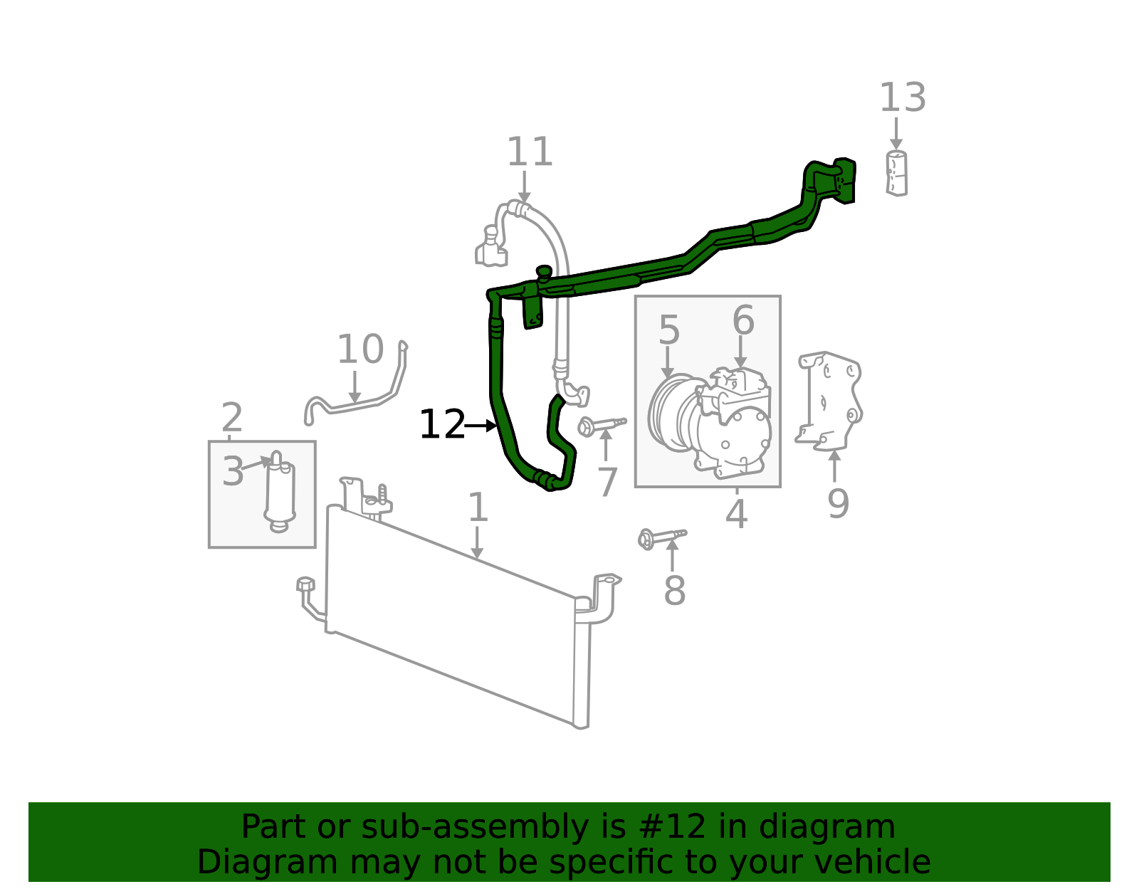 Hyundai A/C Suction Hose - OEM Cooling Line - Part #97763-38071 ...