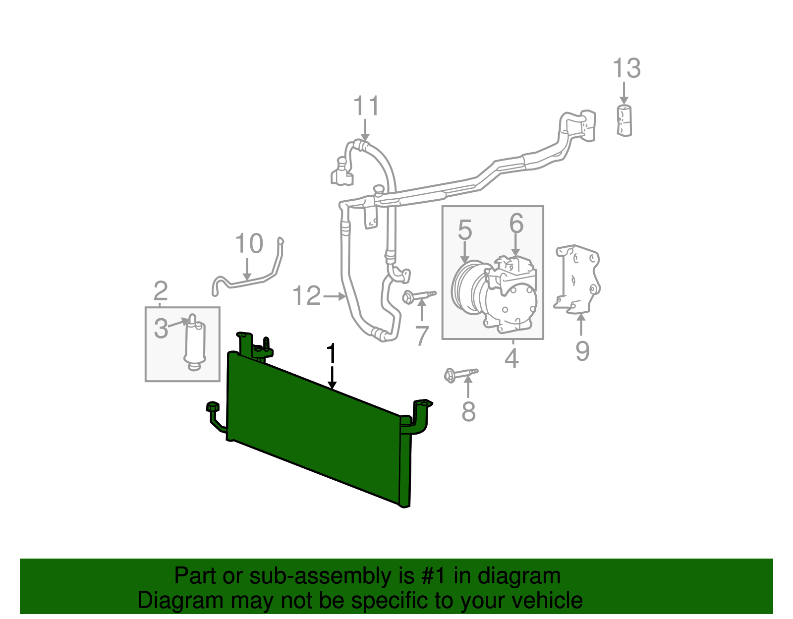 Hyundai - 97606-38004 - Condenser - 2005 Hyundai | OEM Hyundai Parts Outlet