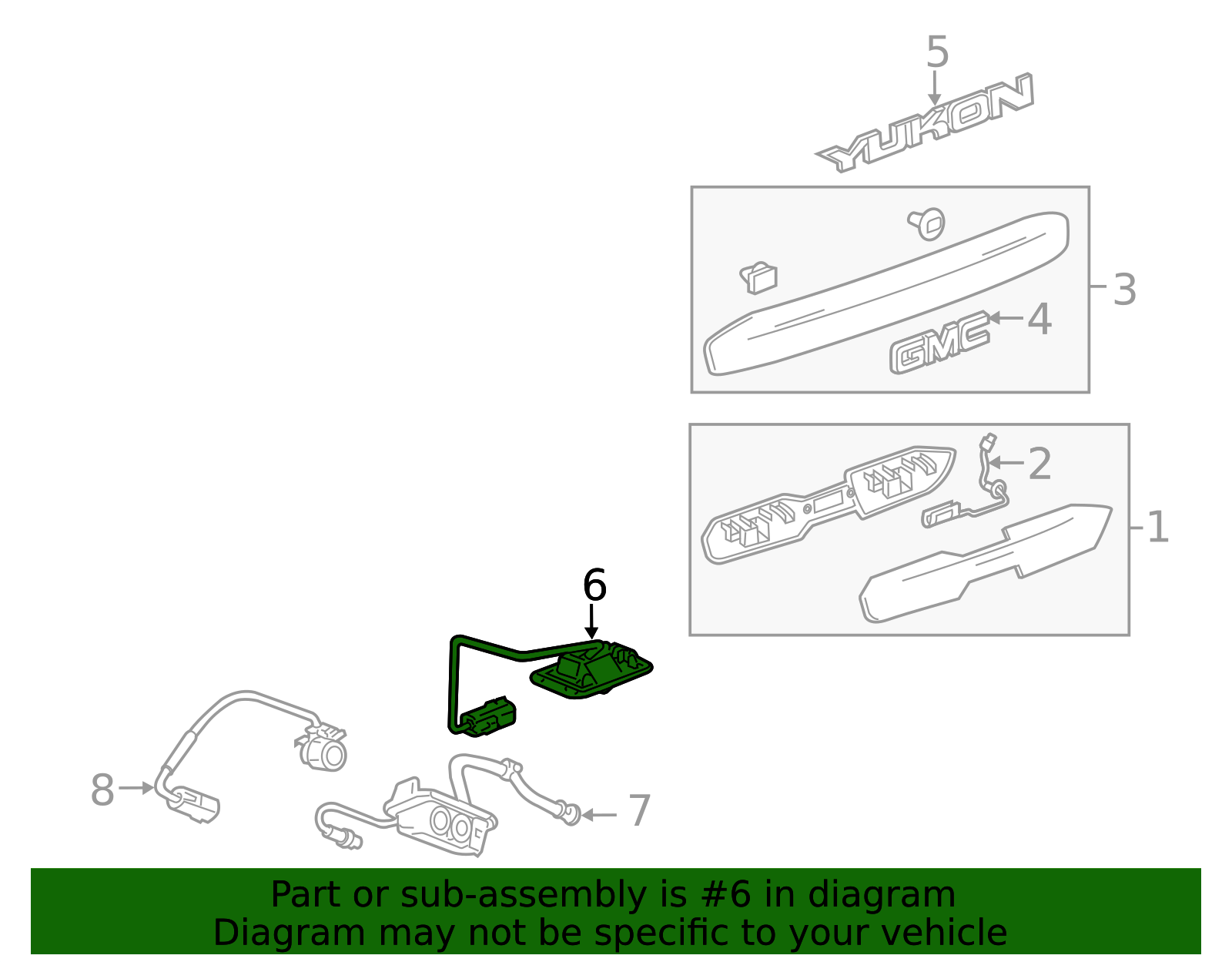 2015-2020 GM Rear Park Assist Camera 23378804 | Capital Chevy Parts