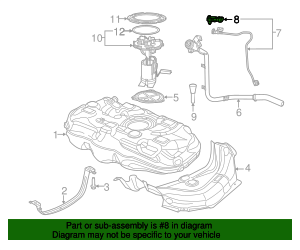 2012-2022 Mopar Fuel Tank Pressure Sensor 68525698AA | Mopar Parts Canada