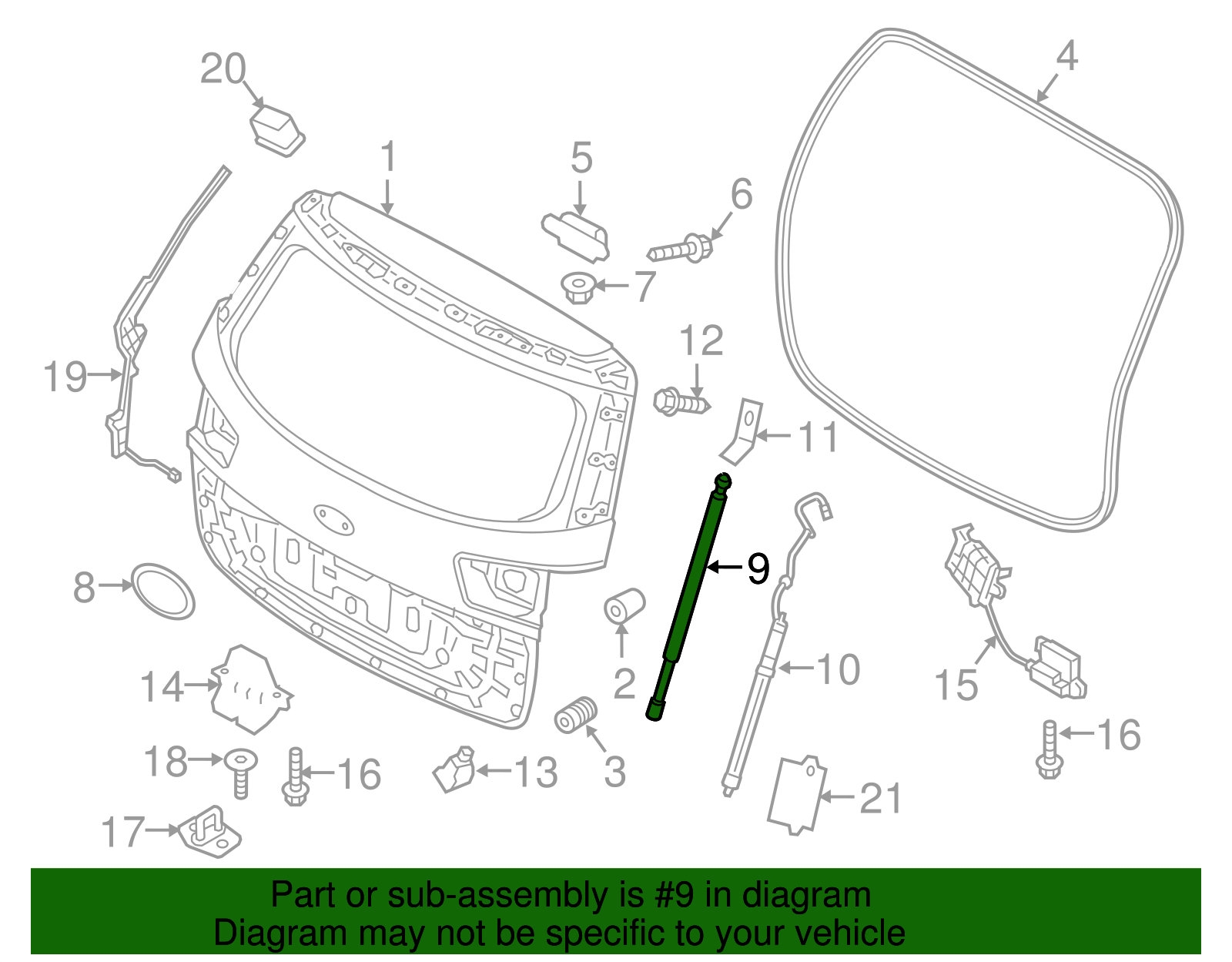 2015-2021 Kia Sedona Support Cylinder 81771-A9000 | OEM Parts Online