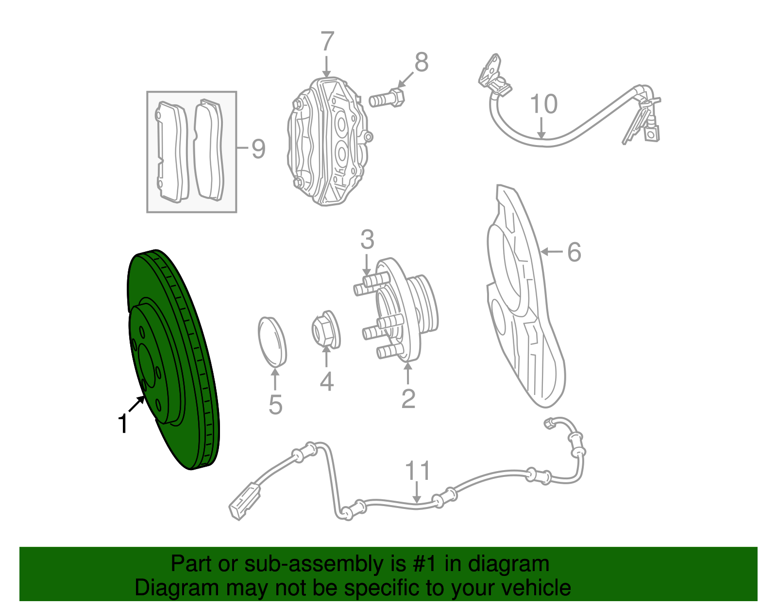 2021-2023 Dodge Rotor 68474087AC | Mopar Parts Canada