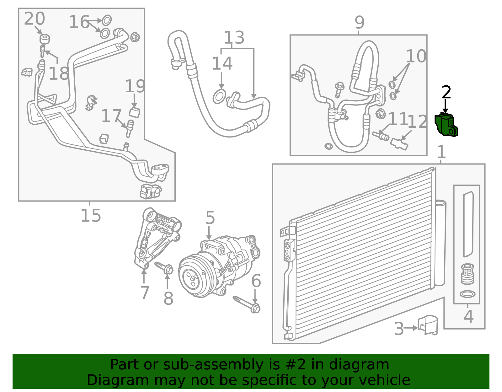 95484877 - Condenser Upper Bracket - 2015-2021 Chevrolet Trax | World ...