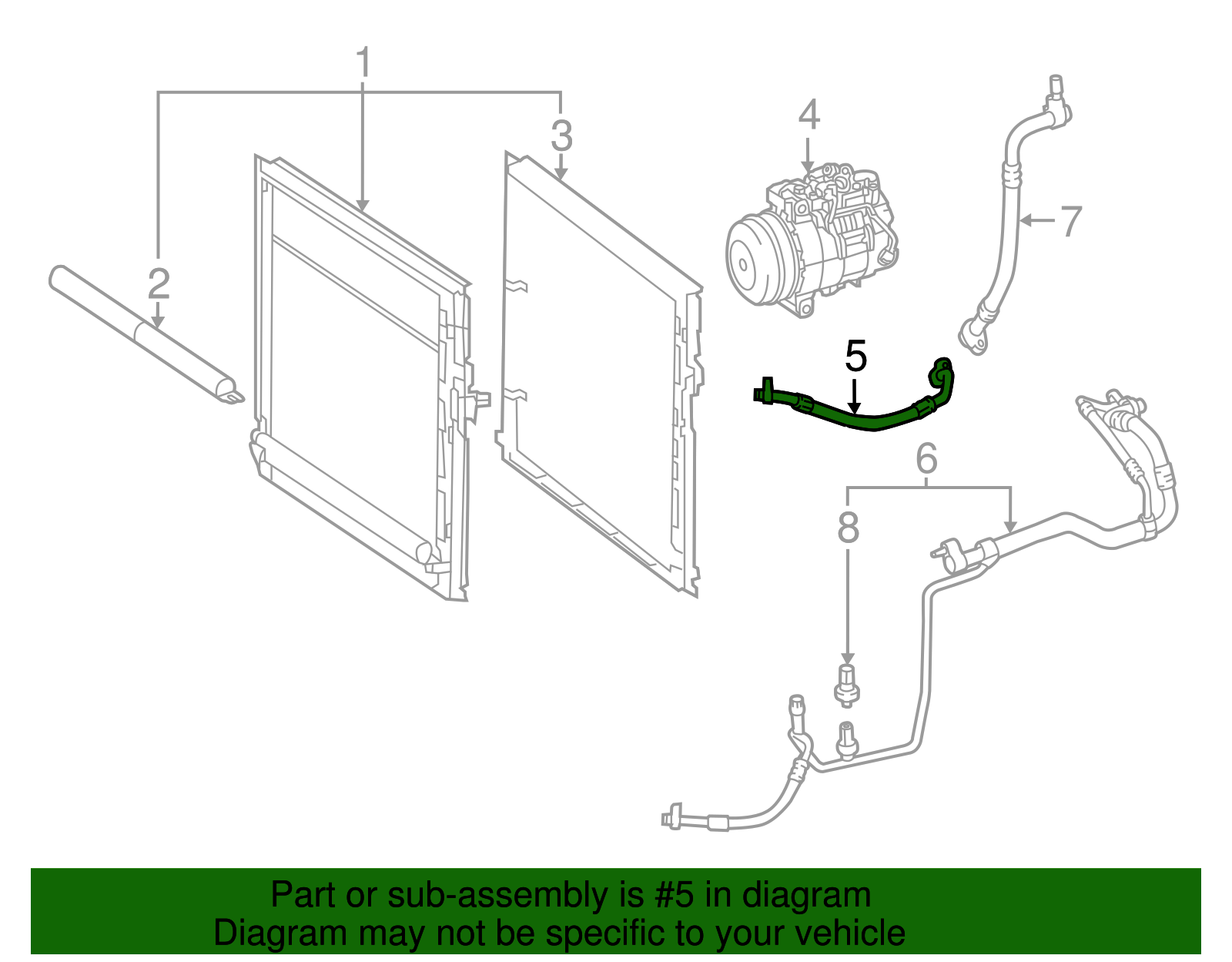 166-830-72-00 - AC Hoses 2016 Mercedes-Benz | Mercedes-Benz Premier Parts