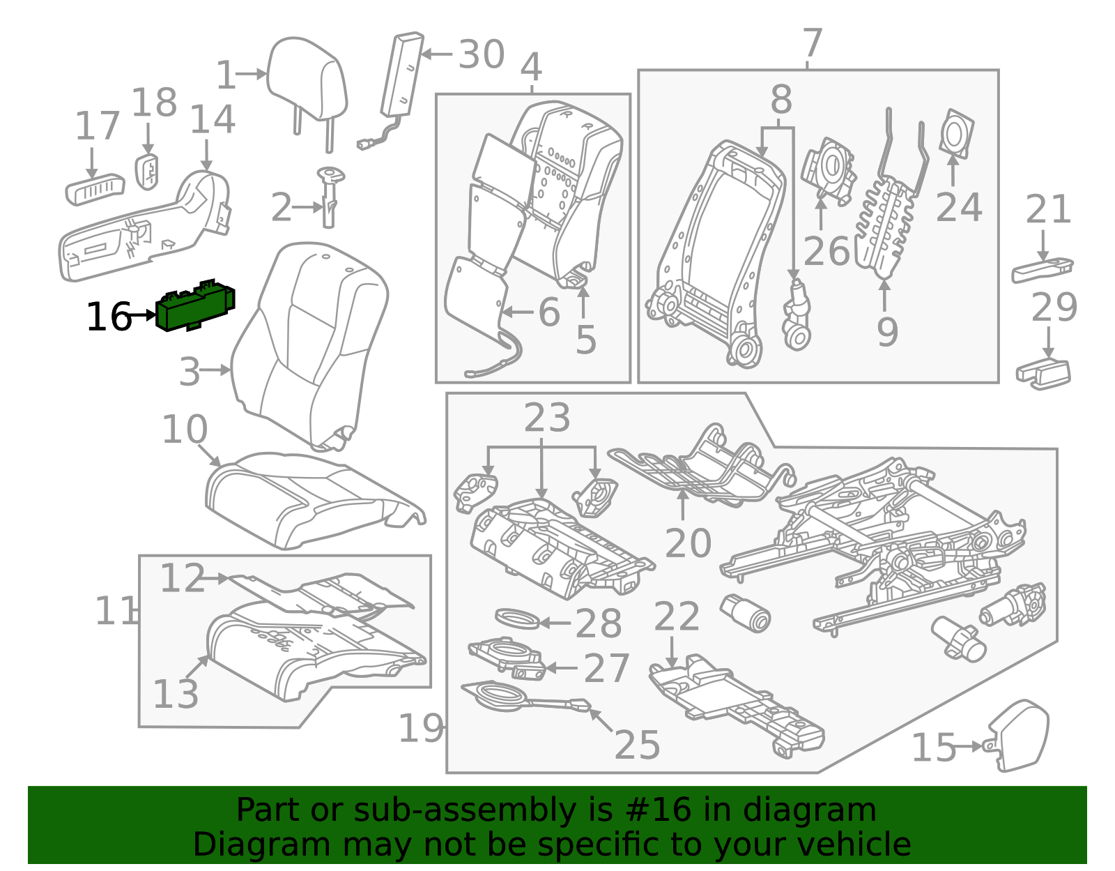 2025 Toyota Sequoia Seat Switch 84923-AN010 | Toyota Parts Center