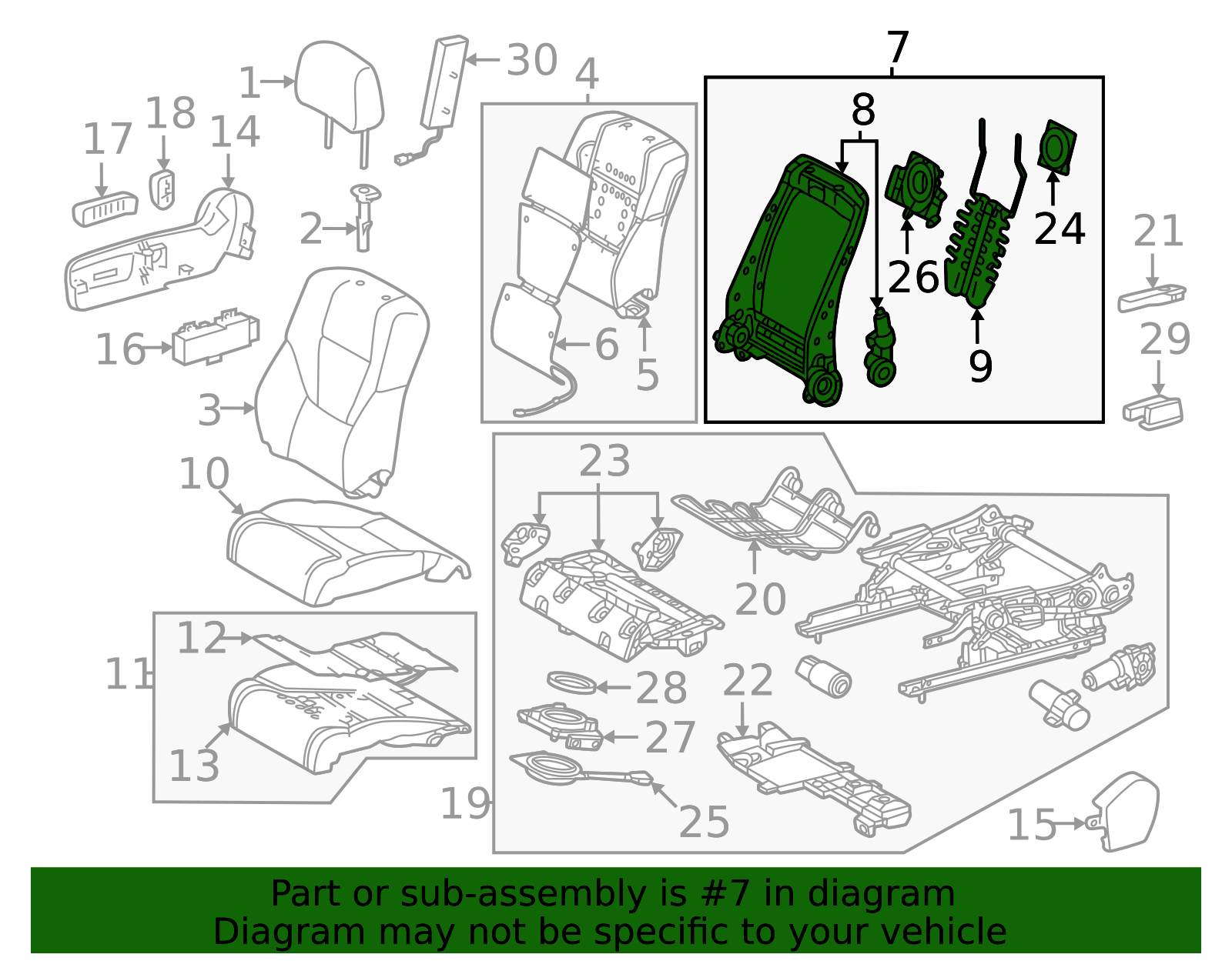 71103-AN010 - Seat Back Frame 2025 Toyota Sequoia | Toyota San Diego Parts