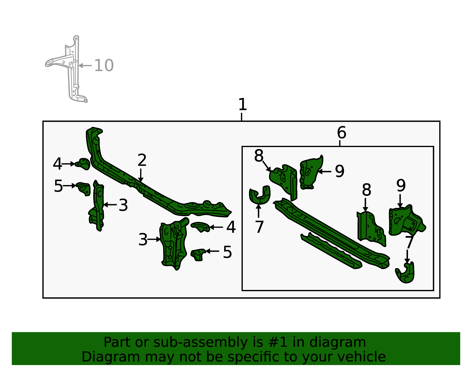 53201-02100 - High-Quality Radiator Support Panel for 2003-2008 Toyota ...