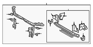 53201-02100 - Radiator Support - 2003-2008 Toyota Corolla | OEM Genuine ...
