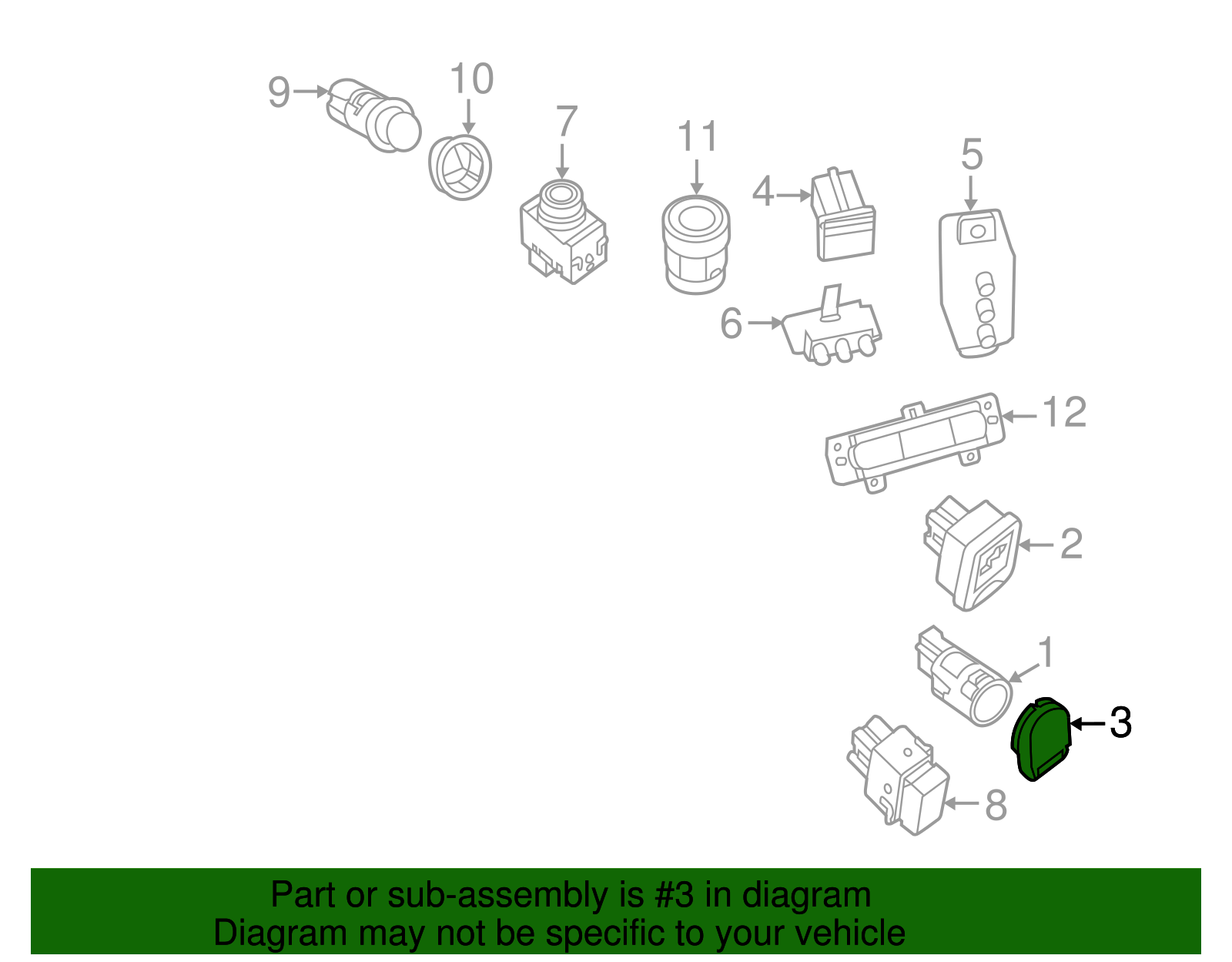 25339-3JA0A - Power Outlet Cap - 2013-2019 Nissan | Conicelli Nissan