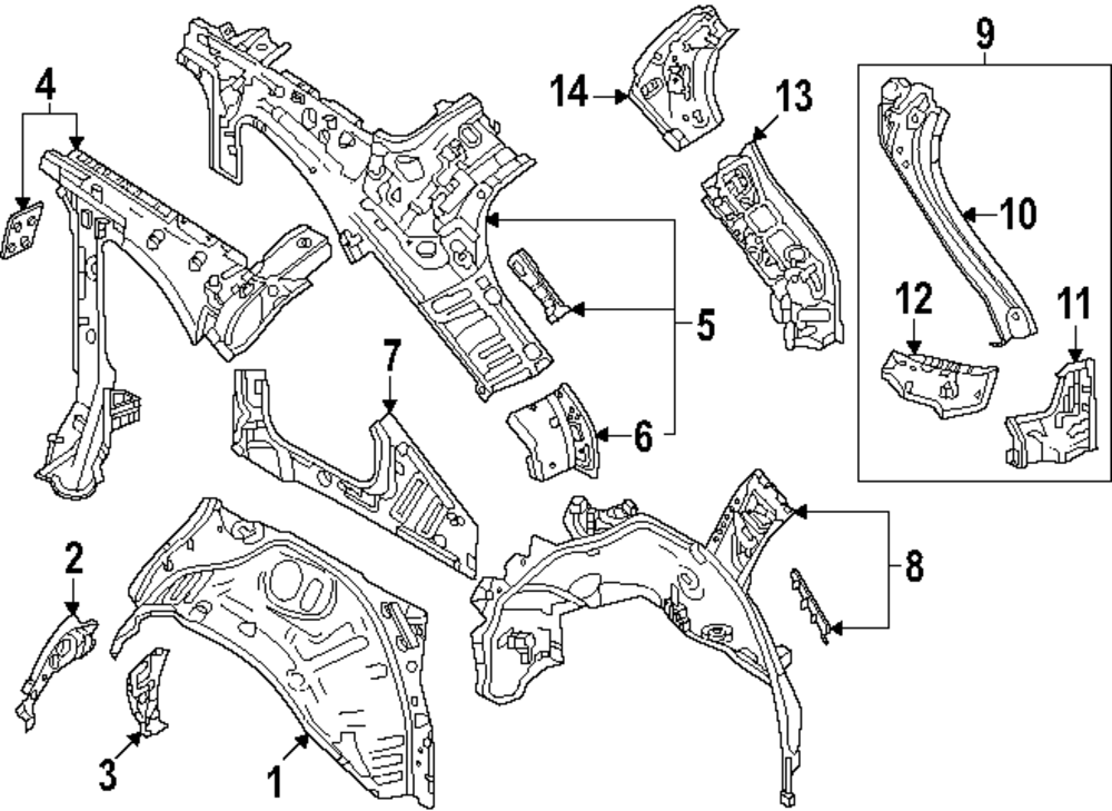KMY6-71-15X - 2024 Mazda CX-90 - Inner Wheelhouse | Mazda Part Direct