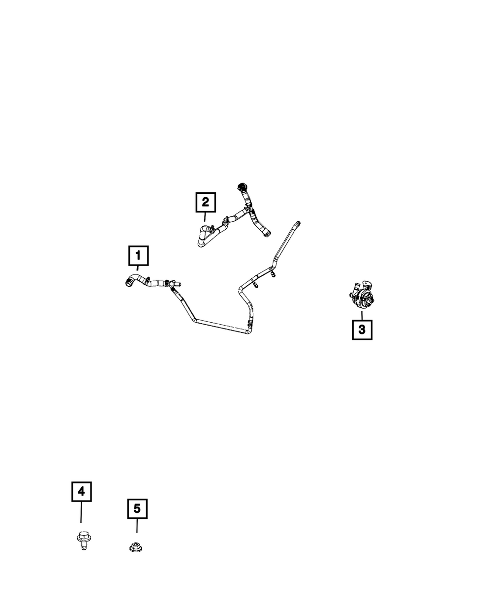 2018-2020 Jeep Wrangler Coolant Hose 68299351AB | Mopar eStore