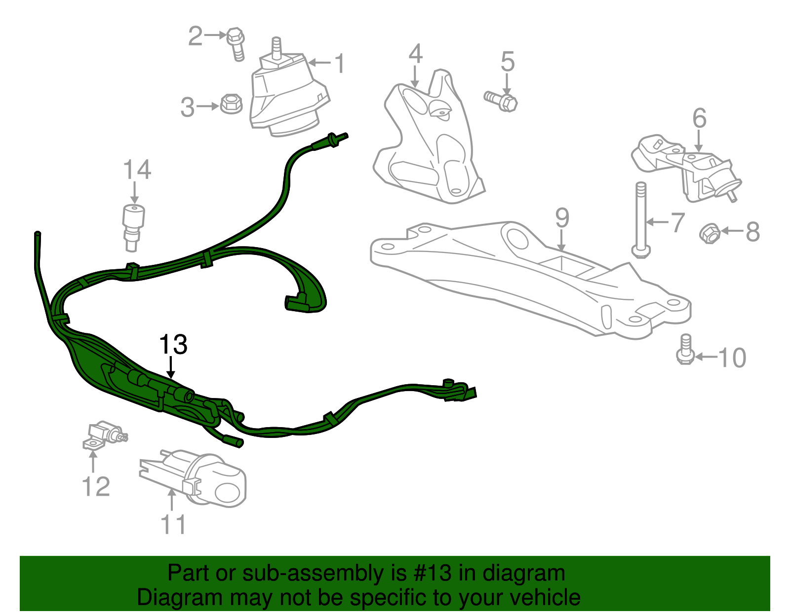 2013-2019 GM Engine Mount Vacuum Hose 23229144 | Capital Chevy Parts