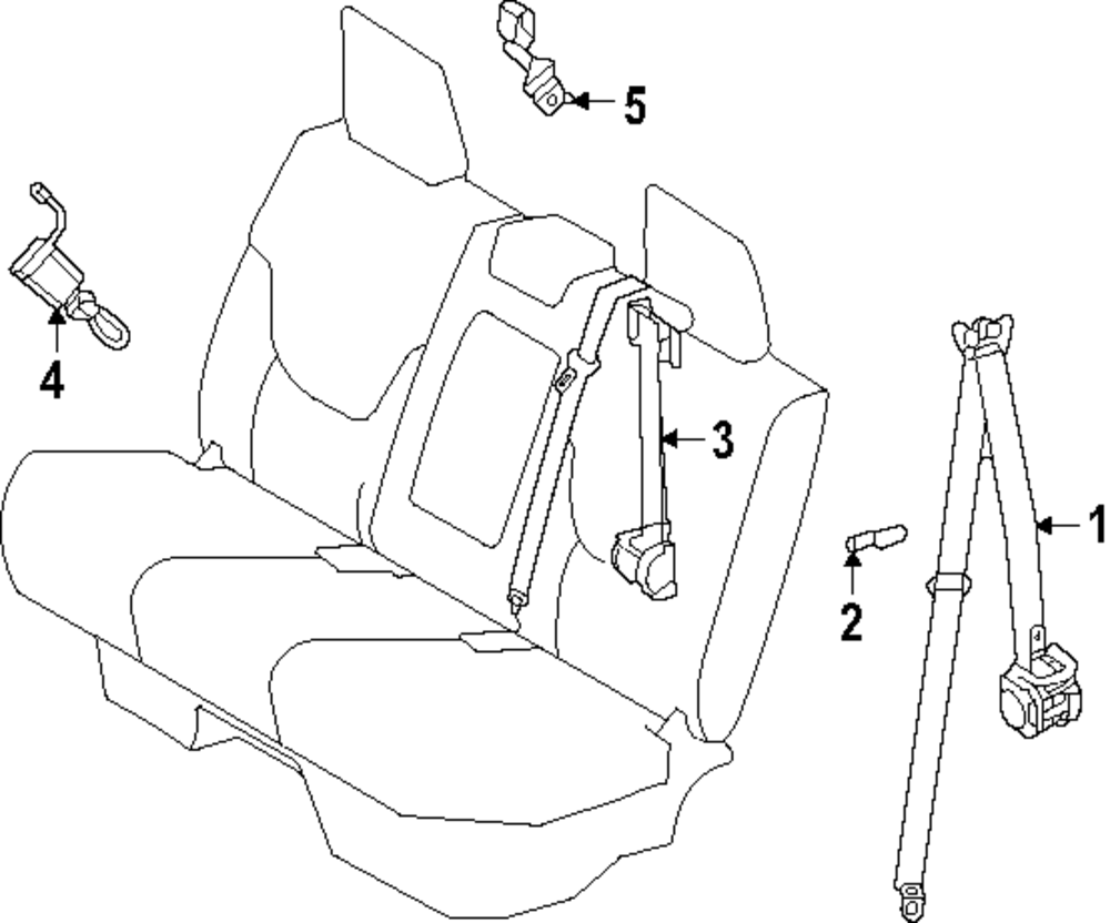 2024-2025 Toyota Tacoma Outer Buckle 73380-AK010-C0 | Lithia Toyota Parts