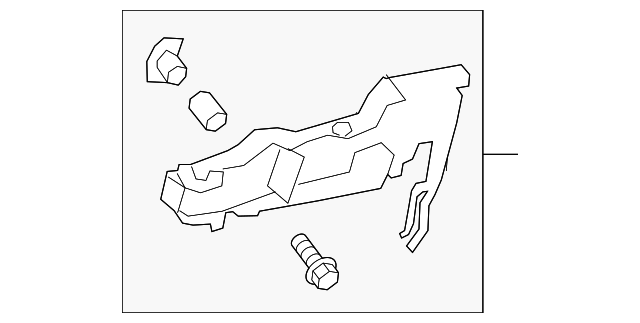 2018-2025 Toyota Camry Handle Base 69203-06140 | Toyota Parts Center