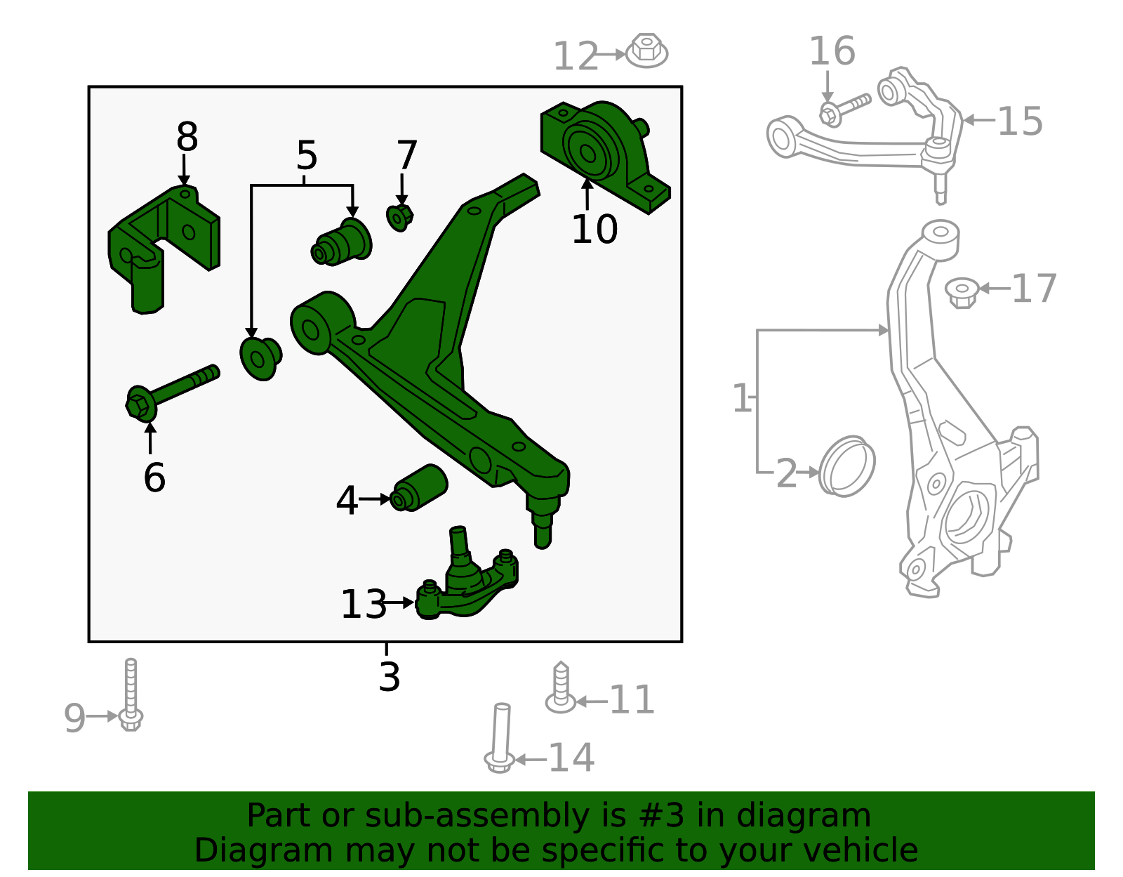 32370930 - Lower Control Arm 2019-2025 Volvo | OEM Euro Parts