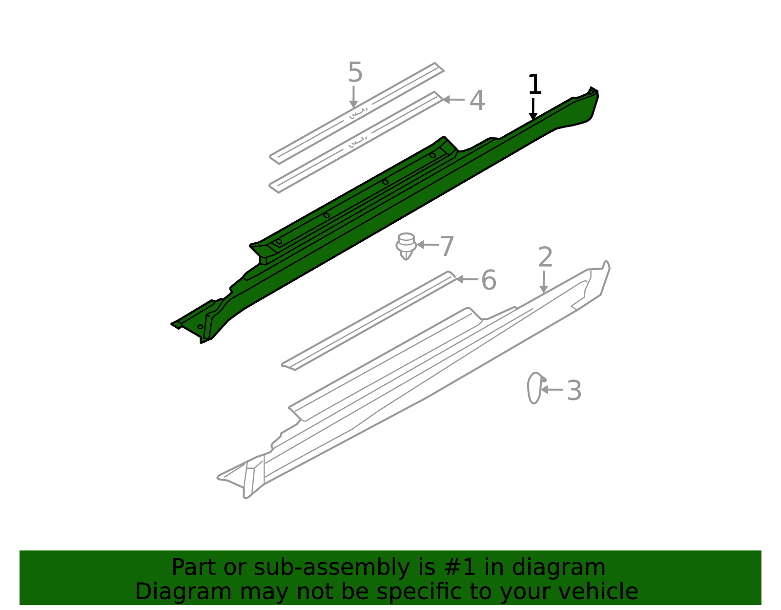 51-71-7-124-374 - Rocker Molding | BMWPartsHub