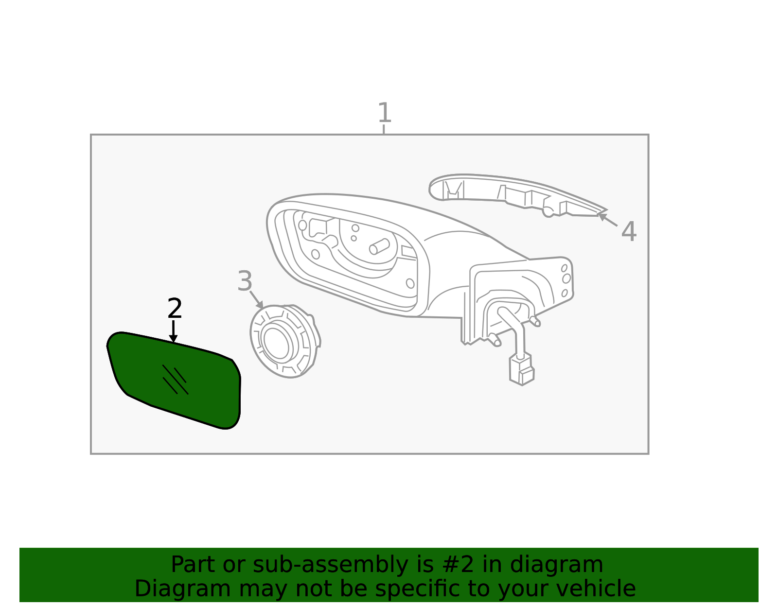Genuine Mirror Glass for 87611-3Q010 | Hyundai OEM Parts Direct