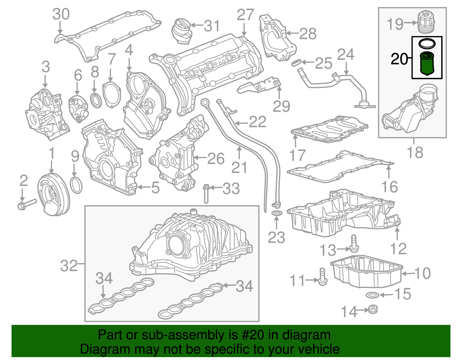 68493478AA - Engine Oil Separator - 2013-2018 Mopar | Mopar Parts Canada