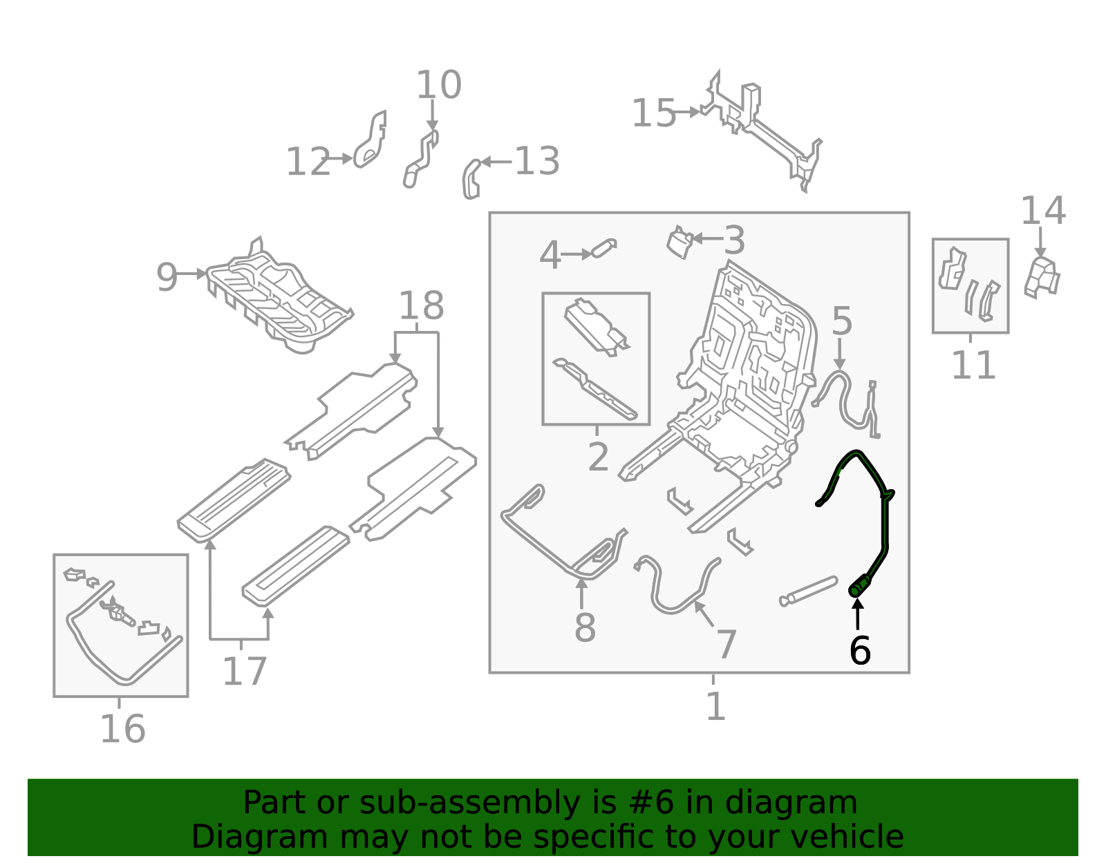 88482-3JA0A - High-Quality Seat Flex Cable for 2013-2020 INFINITI ...